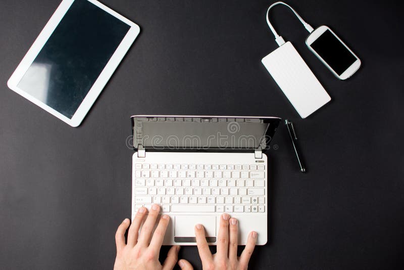 Typing Tablet Charging Background Stock Photos - Free & Royalty-Free ...