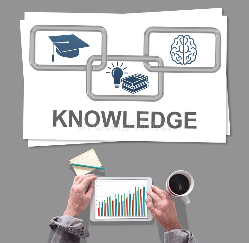 Knowledge Concept Placed on a Desk Stock Photo - Image of information ...