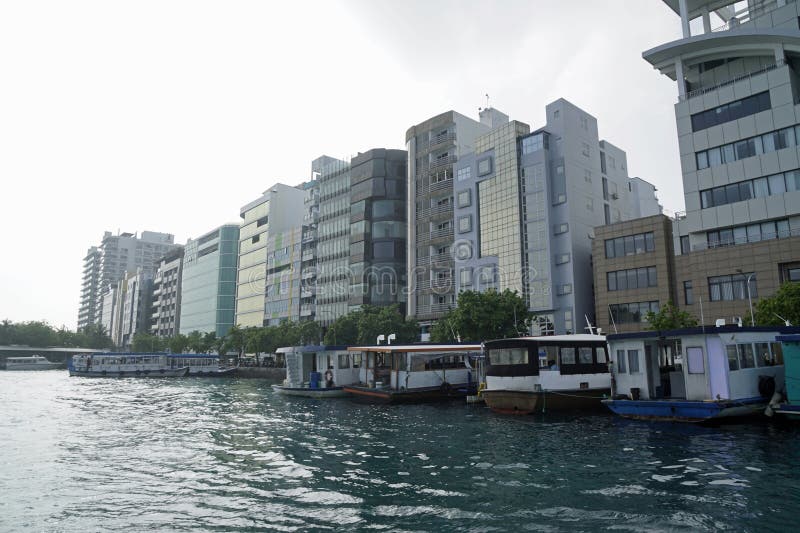 Male Harbor on the Maldives Stock Image - Image of dock, tourism: 376915857