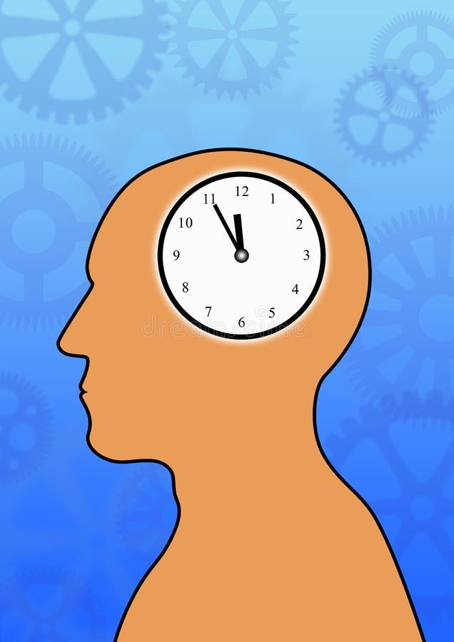 Male head stock illustration. Illustration of time, profile - 22386772
