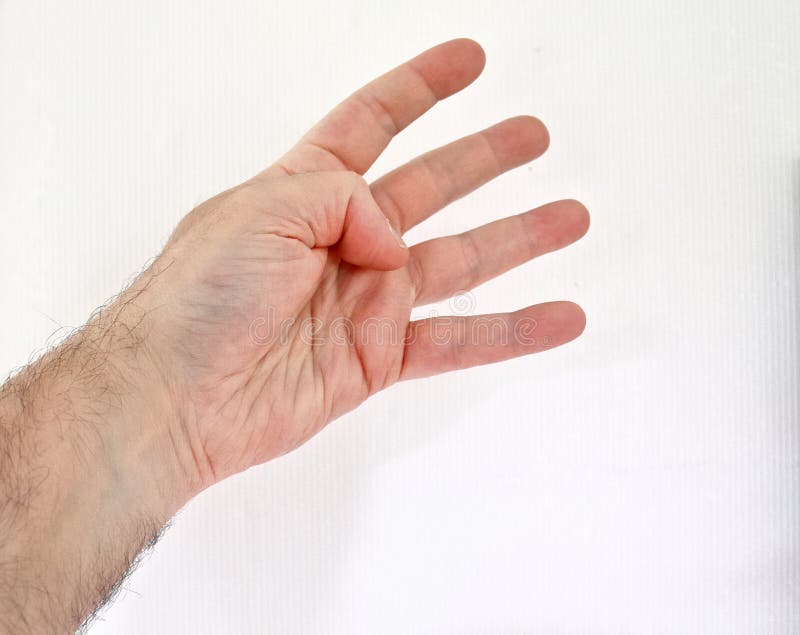 Male Human Hand Showing Different Gestures and Symbols Stock Image ...
