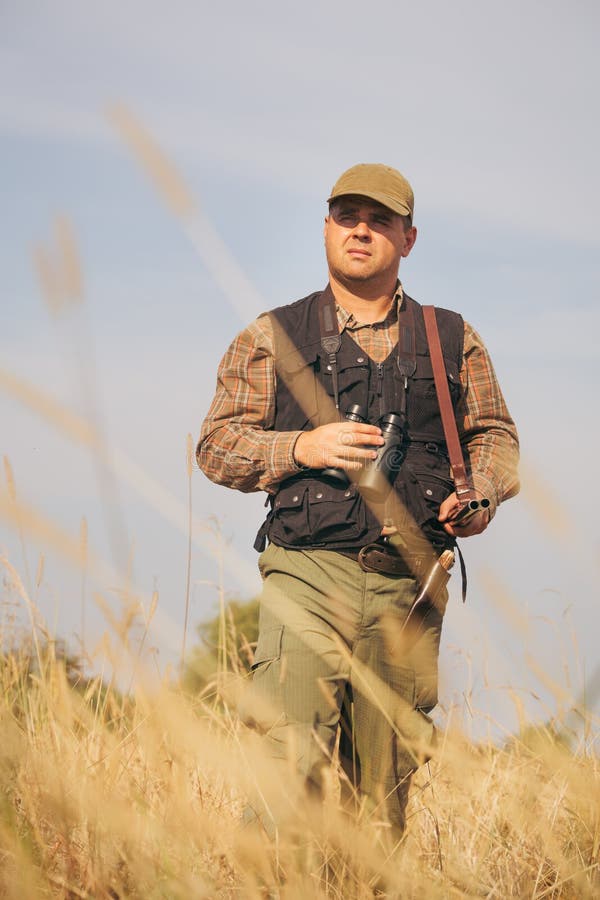Male hunter stock image. Image of forest, outdoor, hunt - 77188021