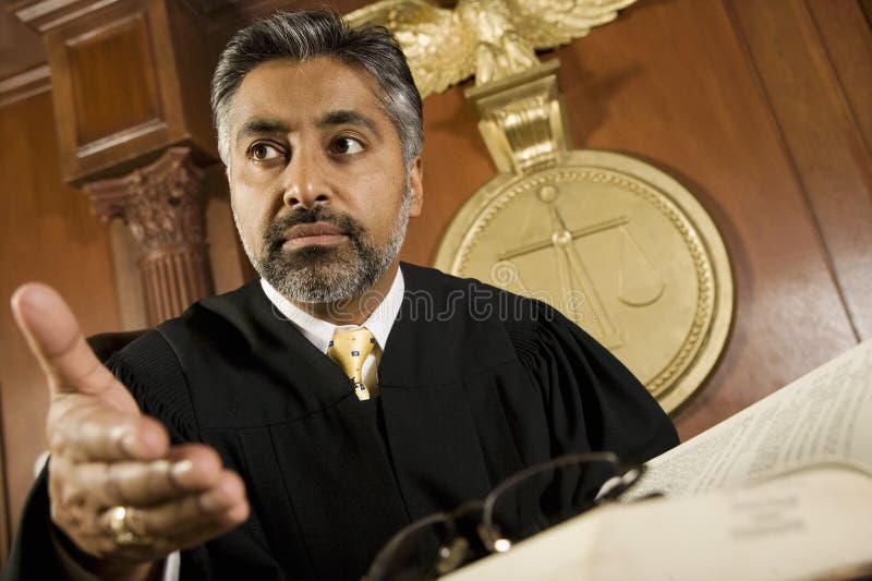 Judge Forming Sentence stock photo. Image of attorney - 29663130