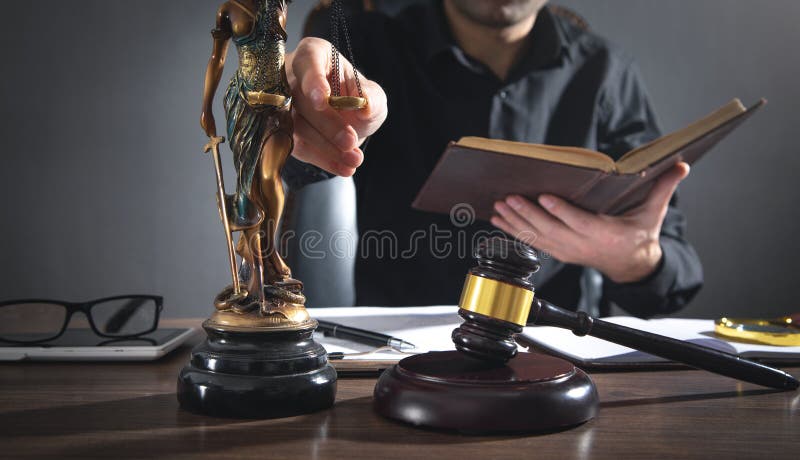 Male Judge Typing in Laptop Keyboard. Justice and Law Stock Photo ...