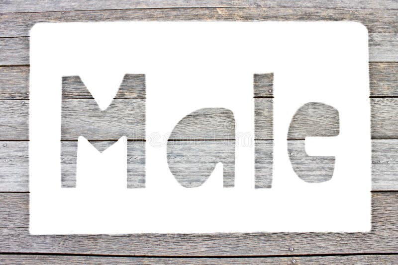 Male Label stock photo. Image of sexual, male, wood, gender - 58604456