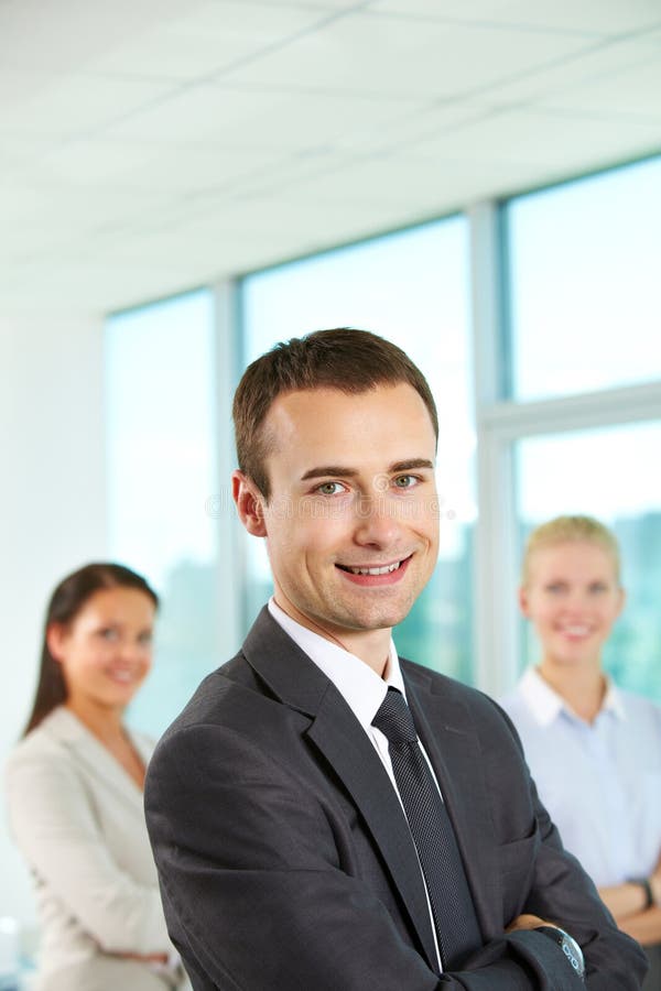 Male leader stock image. Image of group, cheerful, handsome - 22407283