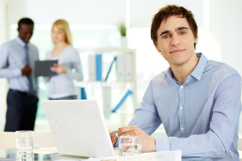 Male leader stock photo. Image of interacting, businessman - 28949812