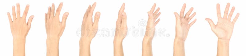 Male Left Hand Symbol Gesture Stock Photo - Image of collage, body ...