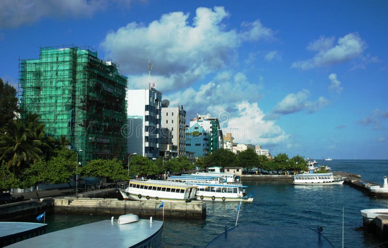 Male - capital of Maldives stock image. Image of place - 12642573