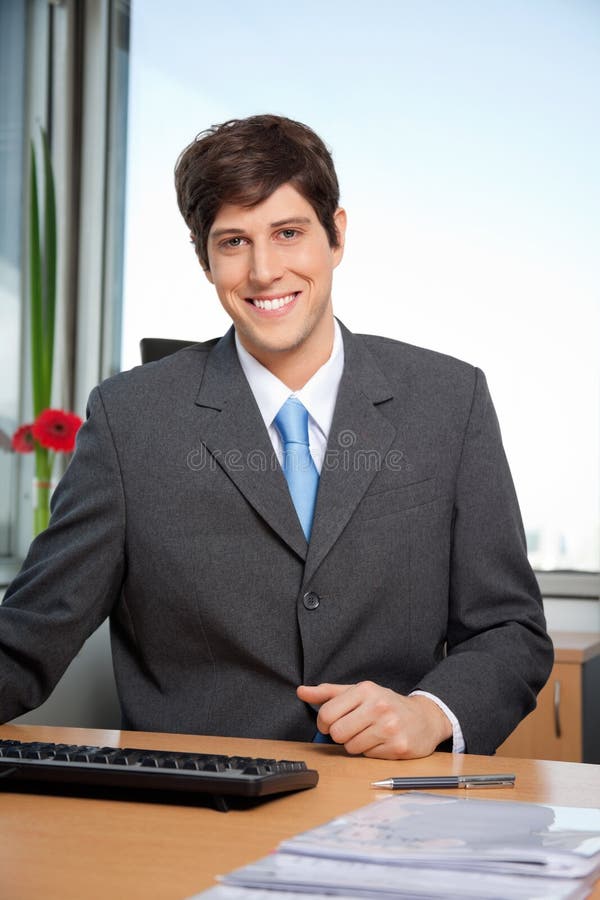 Male Manager Smiling stock image. Image of adult, businessperson - 22346125