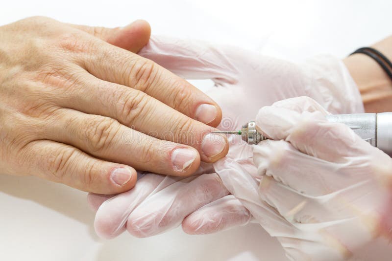 Male manicure process stock image. Image of massage, care - 71347235