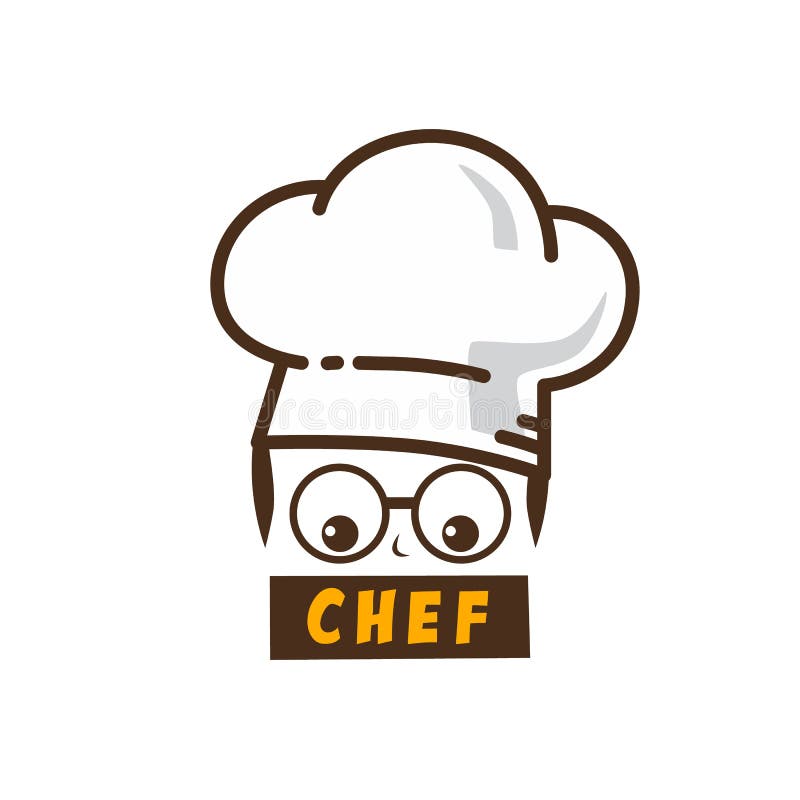 Male Master Chef Character Cartoon Art Logo Icon Set Stock Vector ...