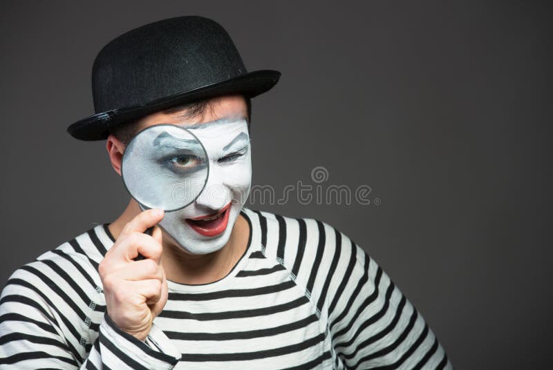 Male Mime Giving a Flower To Female Mime Stock Photo - Image of mime ...
