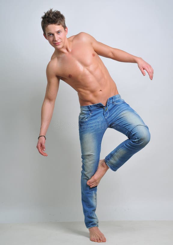 Male model stock image. Image of sportsmen, young, strength - 15380707