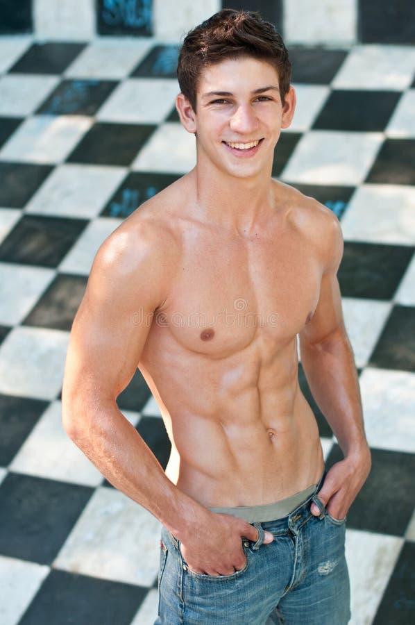 Shirtless male model stock image. Image of muscle, healthy - 15477107