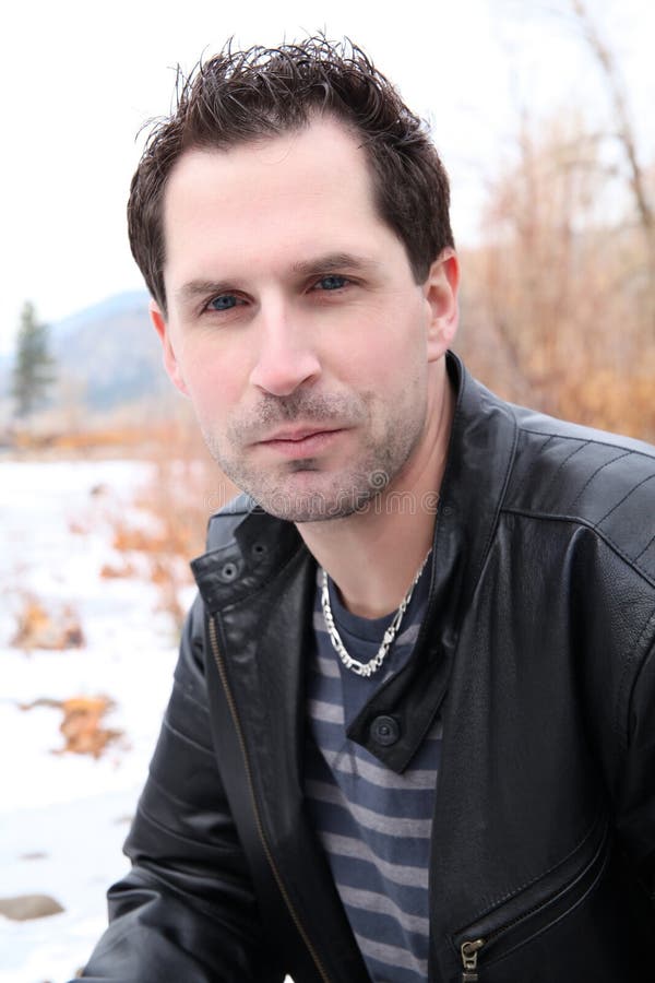 Male Model stock image. Image of handsome, jacket, fall - 28424821