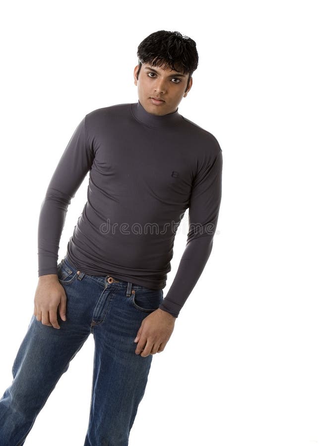 Male Model in Casual Clothes Stock Image - Image of relaxed, jeans: 7098731