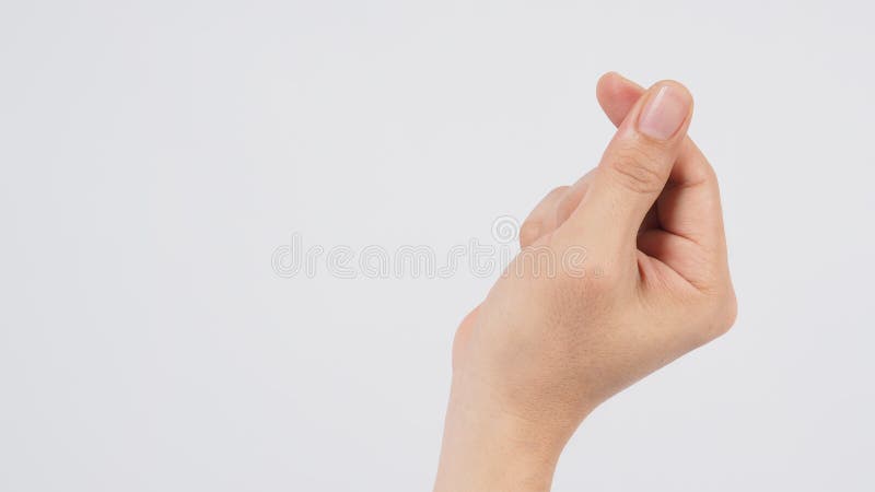 Male Model is Doing Mini Heart Hand Sign Stock Image - Image of love ...