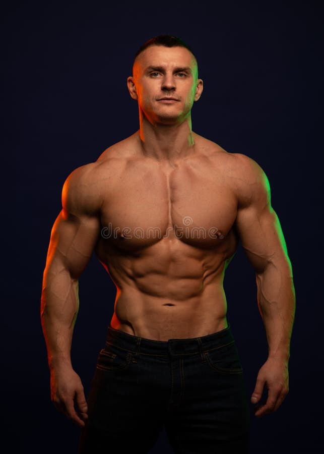 Young bodybuilder stock image. Image of muscle, macho - 137212789