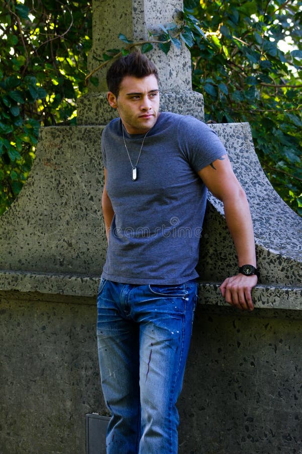 Model Leaning on a wall. stock image. Image of lingerie - 36374569