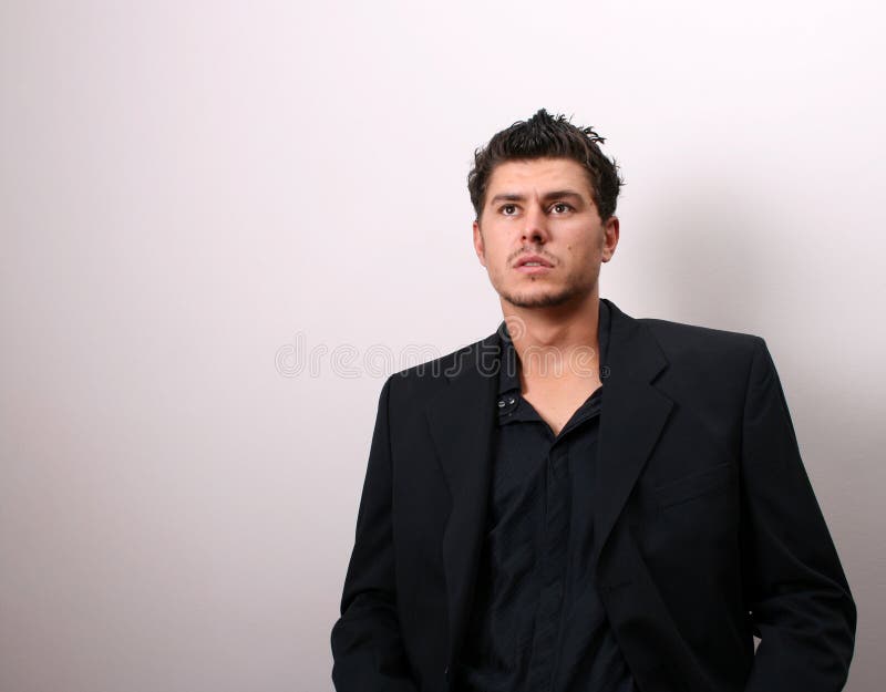 Male Model Looking Up Picture. Image: 4029104