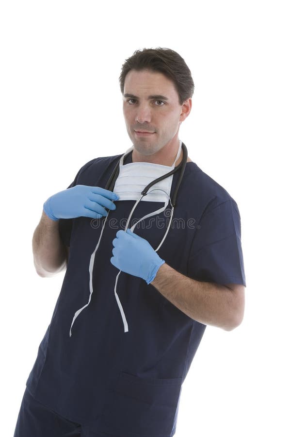 Male in Scrubs stock photo. Image of male, india, nurse - 3740096
