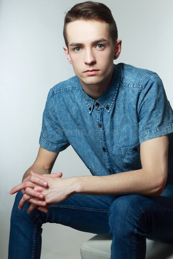 Male model posing stock image. Image of confident, attractive - 75520059