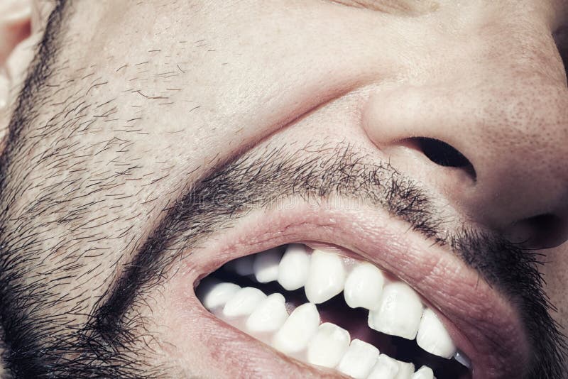 Male mouth close up stock image. Image of scream, white - 17758573