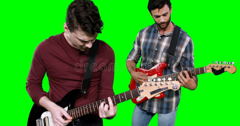 Male Musicians Playing Guitar Stock Footage - Video of caucasian ...