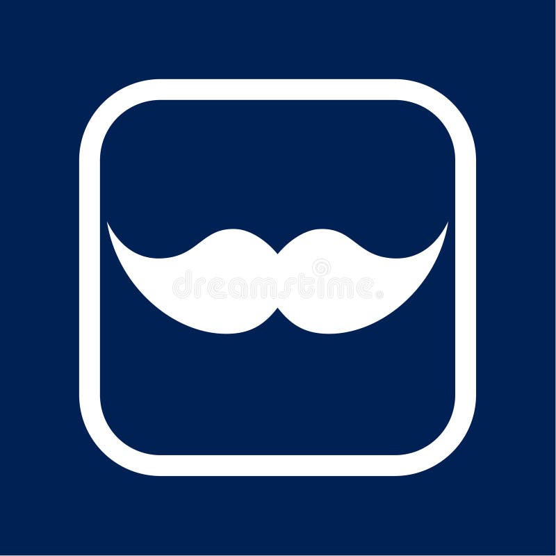 Male Mustache Vector Illustration Stock Vector - Illustration of ...