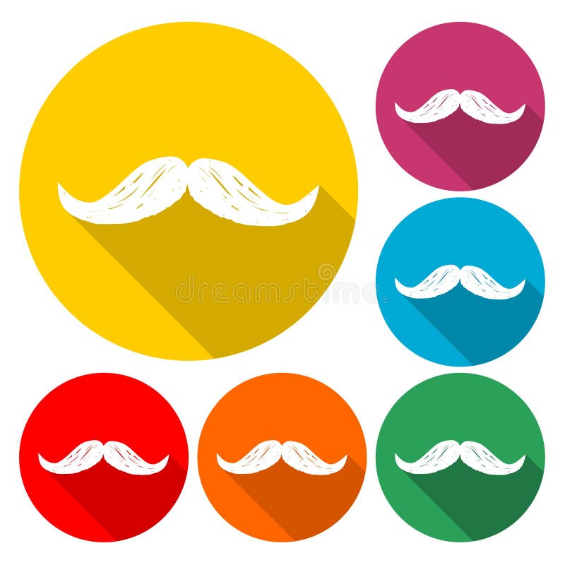 Male Mustache Vector Illustration Stock Vector - Illustration of ...