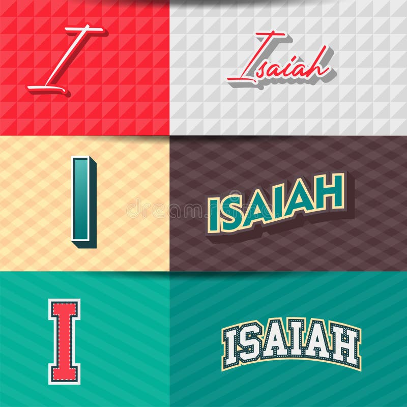 Isaiah Male Name Street Art Design. Graffiti Tag Isaiah. Vector Art ...