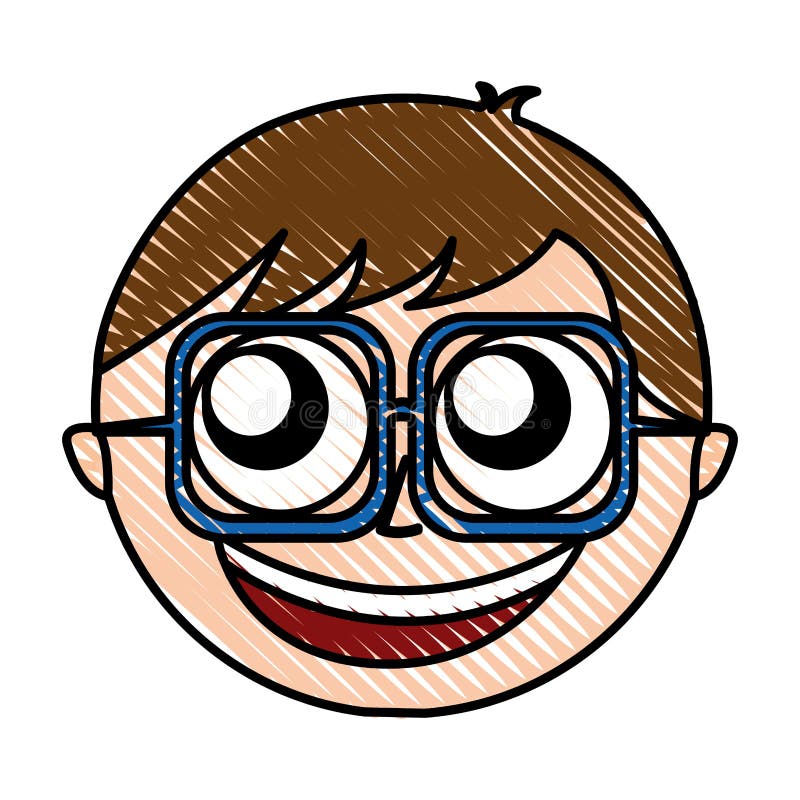 Male nerd avatar character stock vector. Illustration of style - 93017629