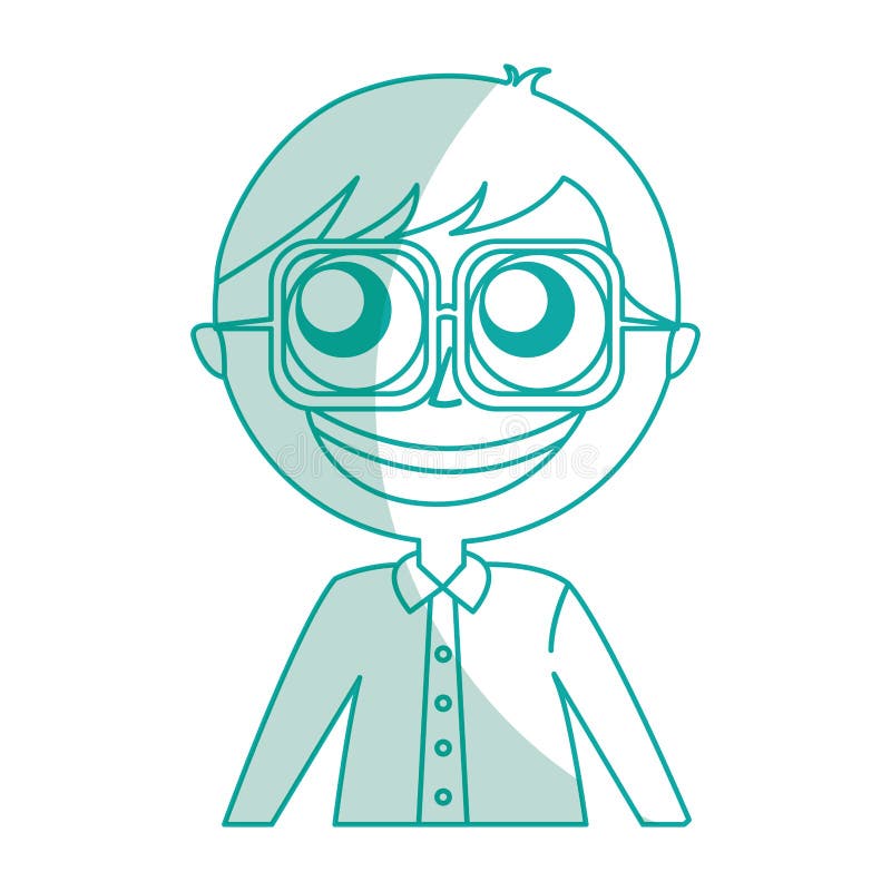 Nerd guy avatar icon stock vector. Illustration of account - 118417639