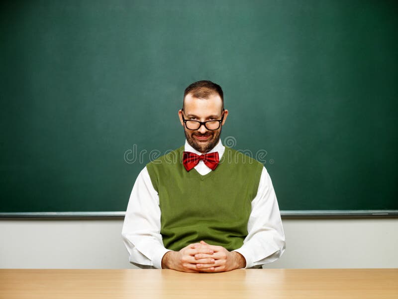 Male nerd in calmness mode stock image. Image of horizontal - 87662233