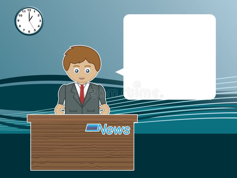 Newsreader Clipart People