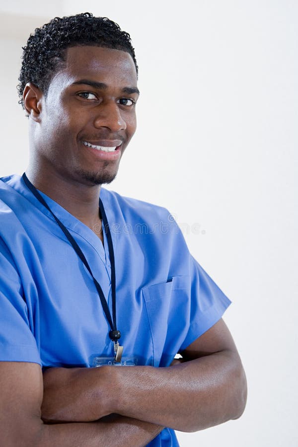 Male nurse stock image. Image of medical, authority, caucasian - 62561011