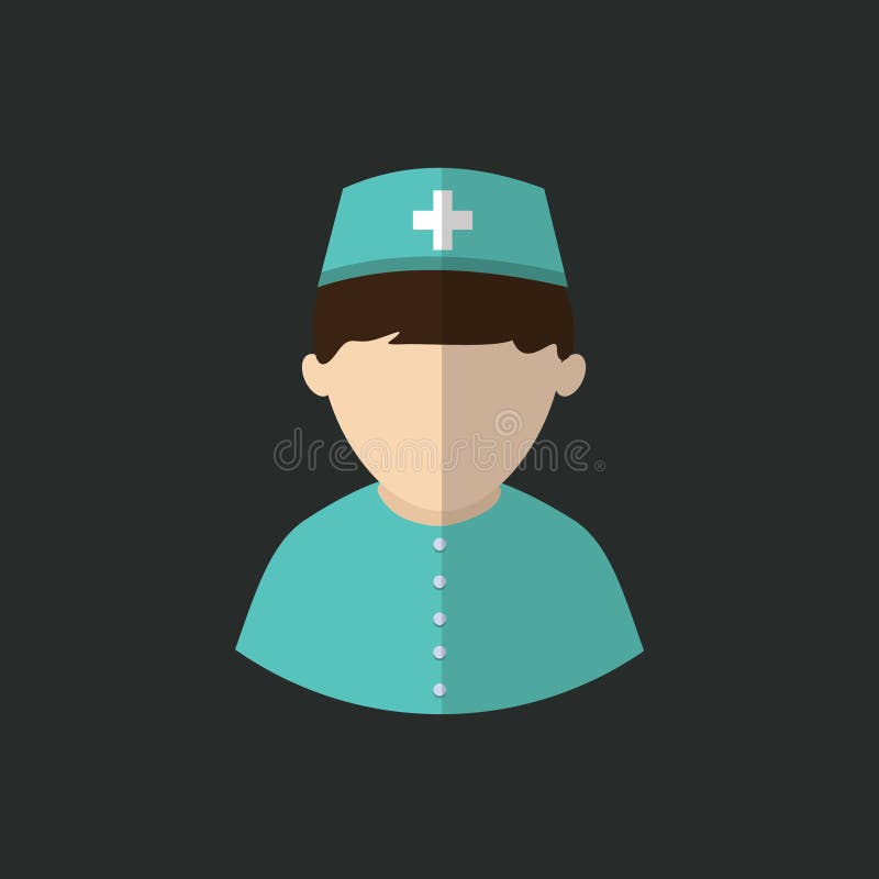 Male Nurse. Vector Illustration Decorative Design Stock Vector ...