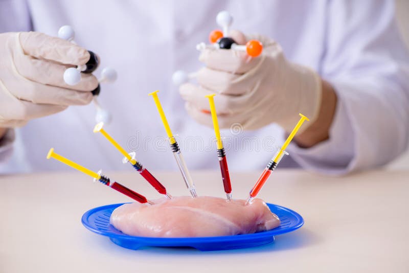 Male Nutrition Expert Testing Food Products in Lab Stock Photo - Image ...