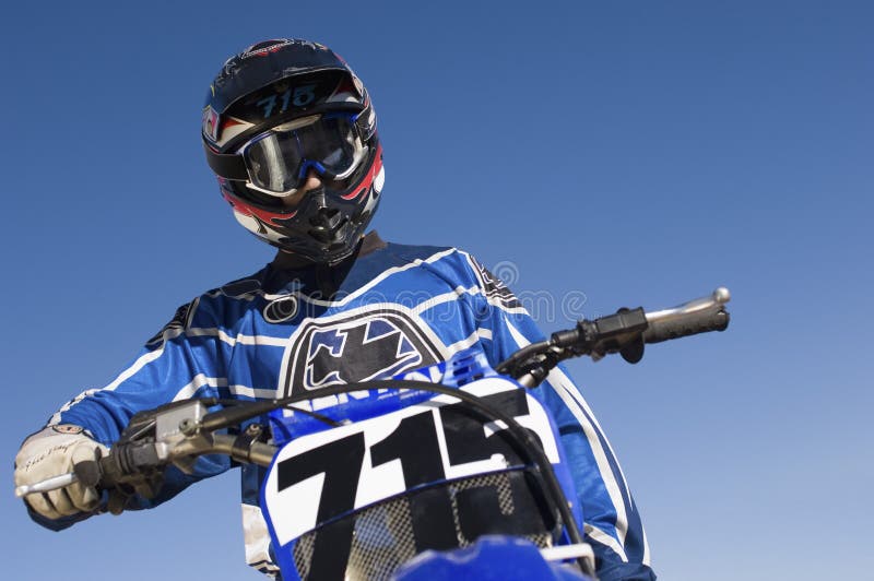 Male Off Road Motor Biker stock photo. Image of outdoors - 29655936
