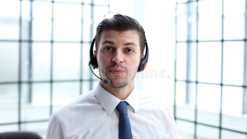 Male Office Worker Close-up in the Office Working Stock Photo - Image ...