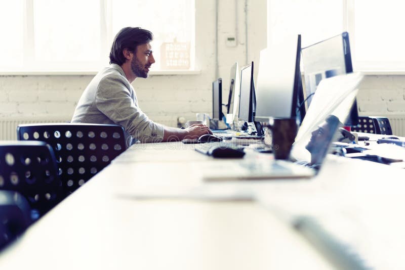 Office Worker At Computer