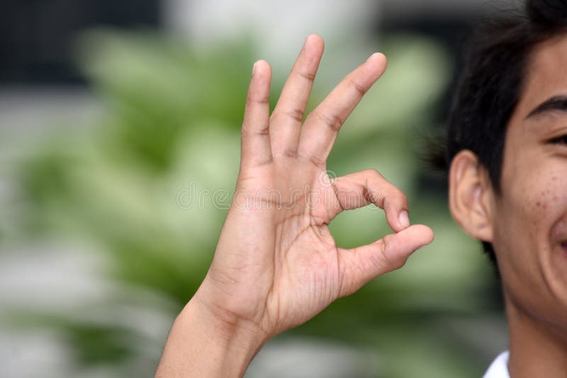 Male and Okay Sign stock image. Image of sign, male - 146640863