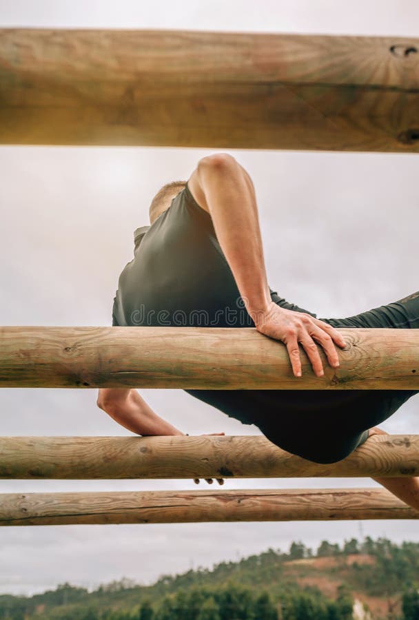 Participant in a Obstacle Course Doing Weaver Stock Image - Image of ...