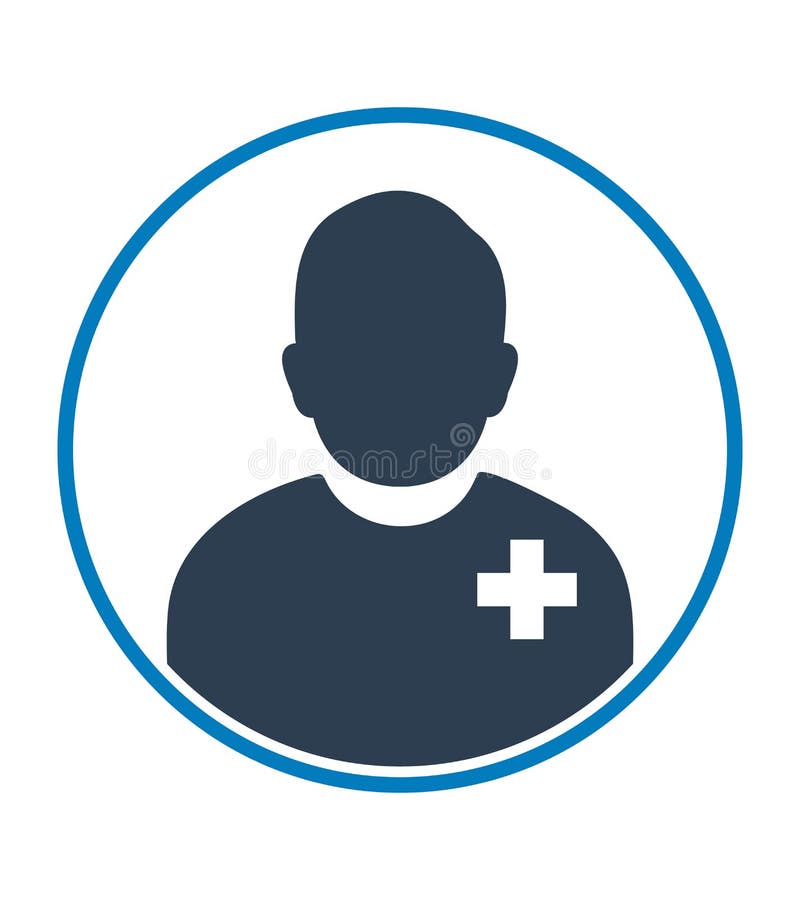Male Patient Profile Icon With Circle Shape Stock Vector Illustration Of Male Care 147647670