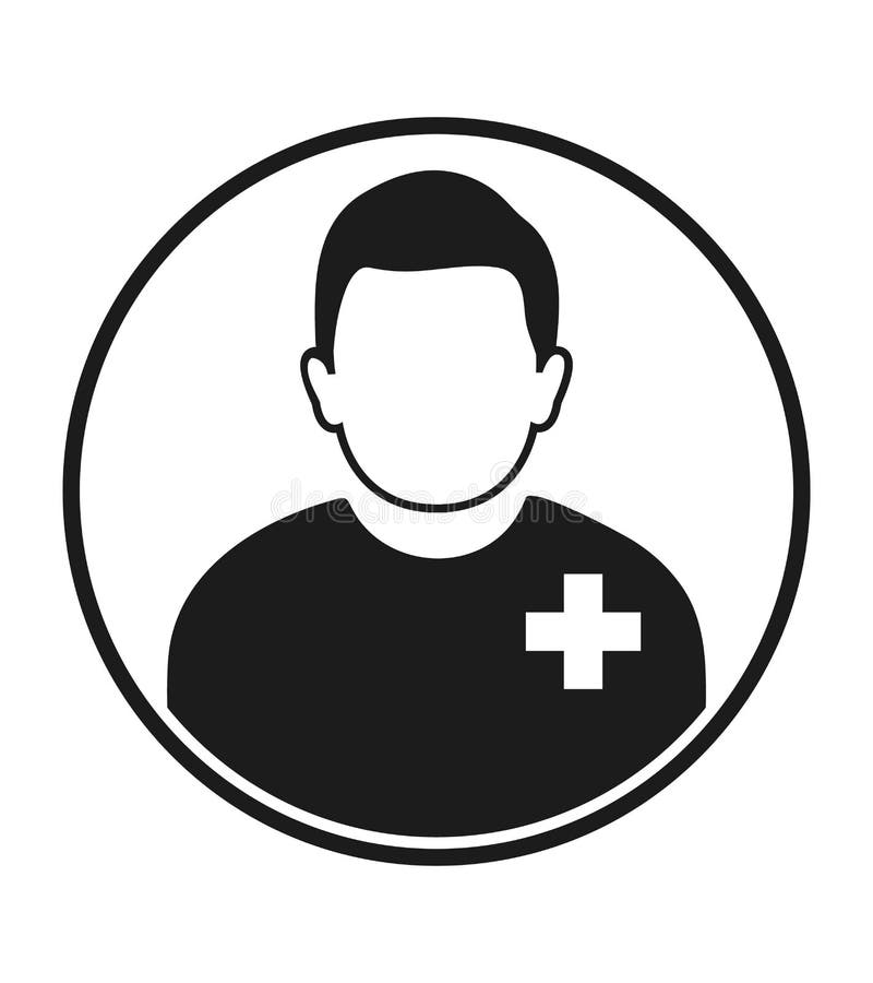 Male Patient Profile Icon With Circle Shape Stock Vector Illustration Of Health Medic 147648114