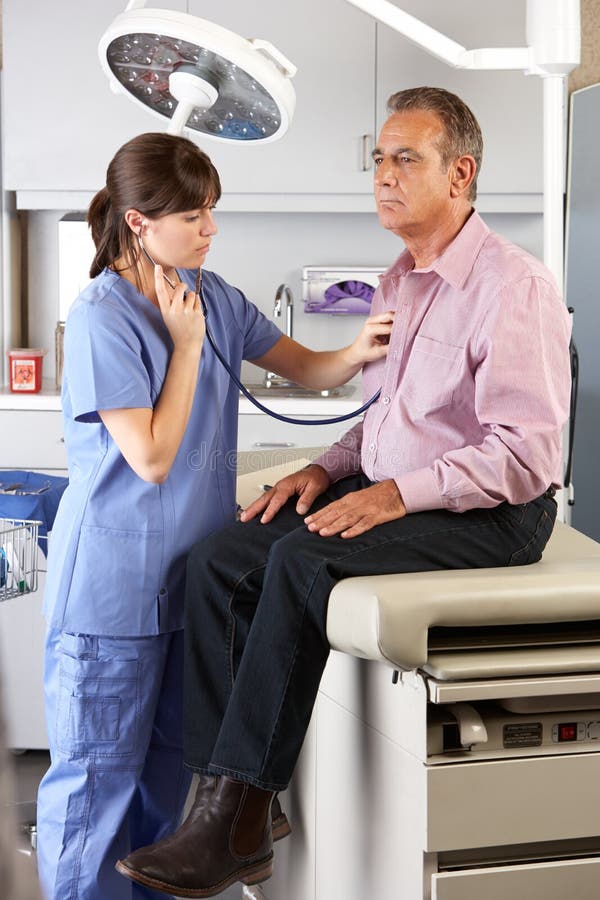 Male Patient Visiting Doctor S Office Stock Image - Image of care ...