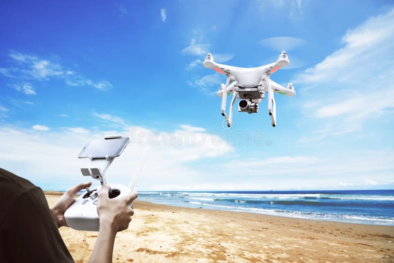 Male Pilot Controlling Drone Stock Image - Image of outdoor, controlled ...