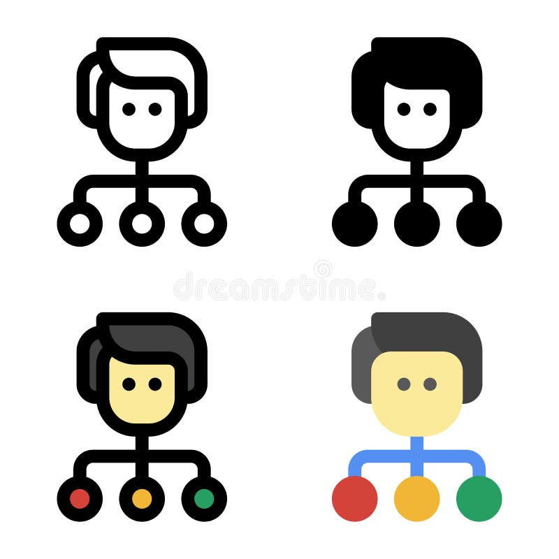 Male Planning Life Icon, Logo, and Illustration Stock Illustration ...