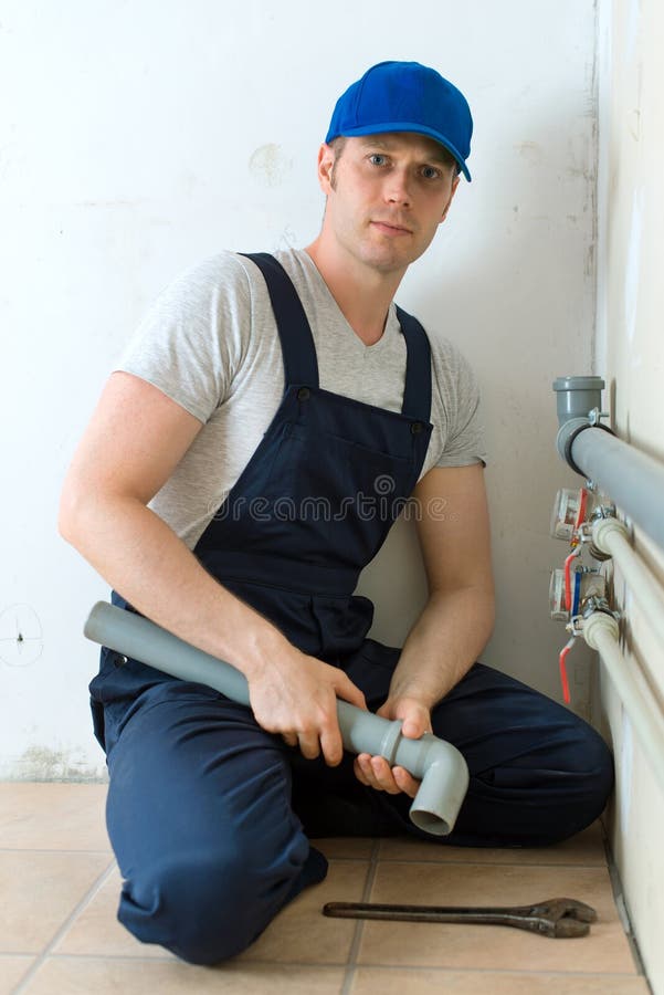 Male plumber. stock photo. Image of plumbing, person - 73461968